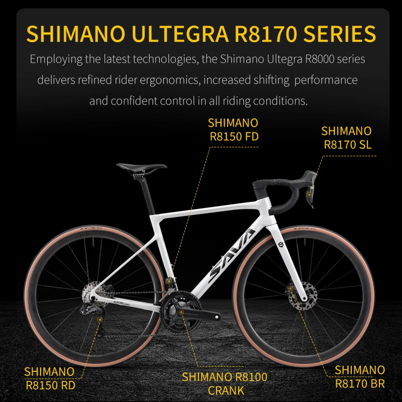SAVA Ultegra Di2 Road Bike: Carbon Fiber & 24-Speed Performance